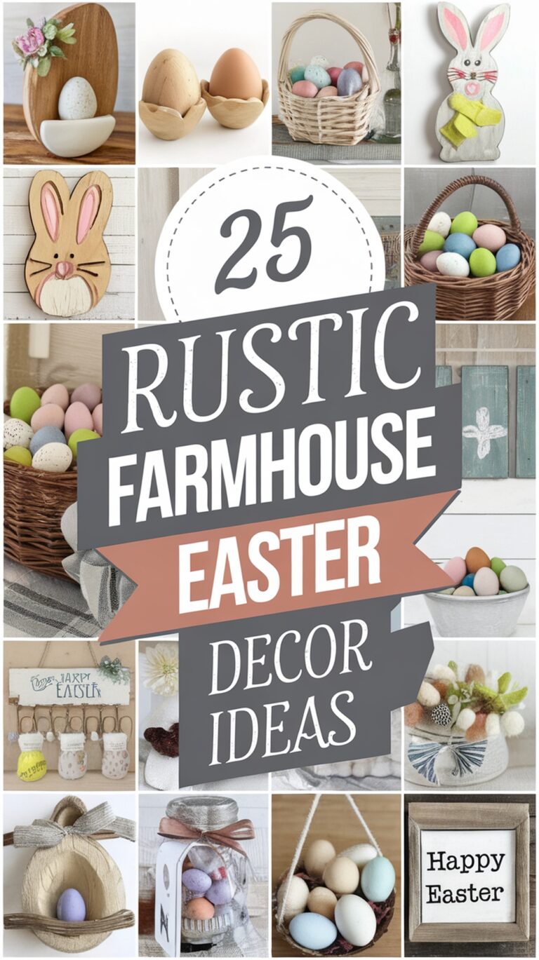 25 Charming Rustic Farmhouse Easter Decor Ideas - cozylivingroomideas.com