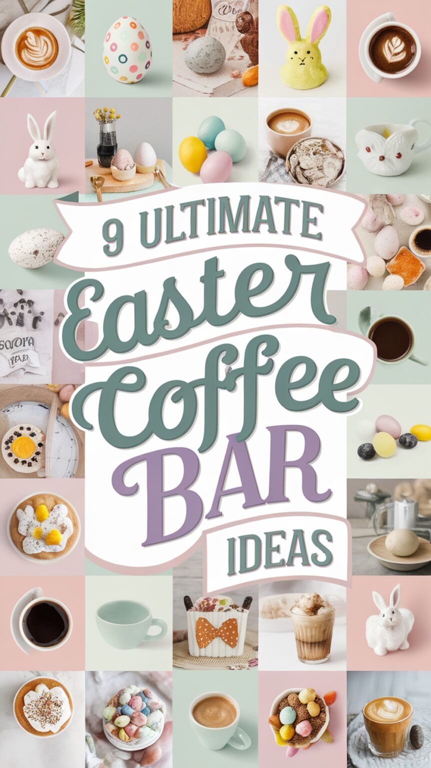 9 Adorable Easter Farmhouse Coffee Bar Decor Ideas ...