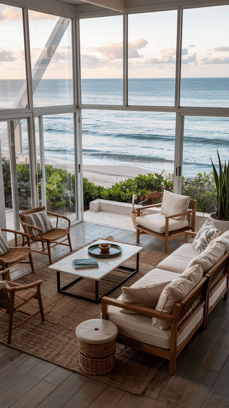 Beach Coastal Living Rooms For Laid-Back Vibes With Fresh Style ...