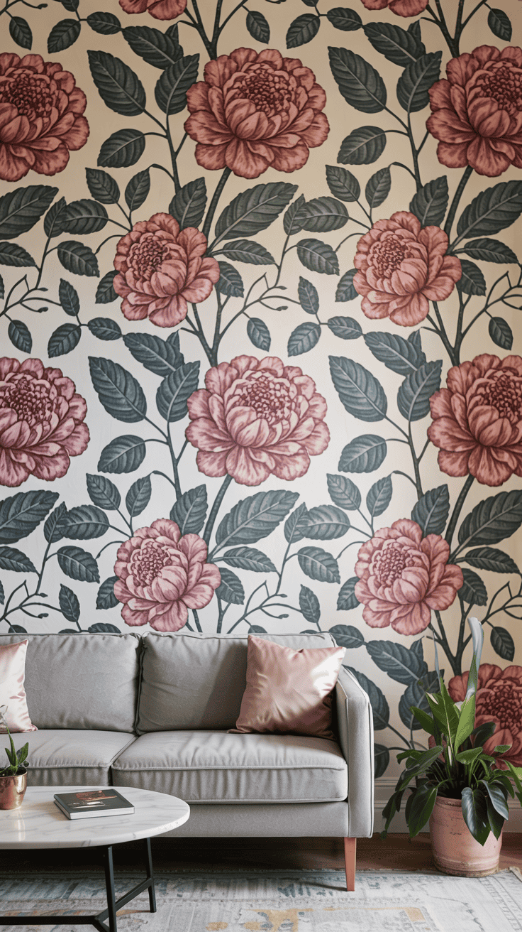 Elegant Classy Wallpaper Designs for Living Room That You'll Love ...