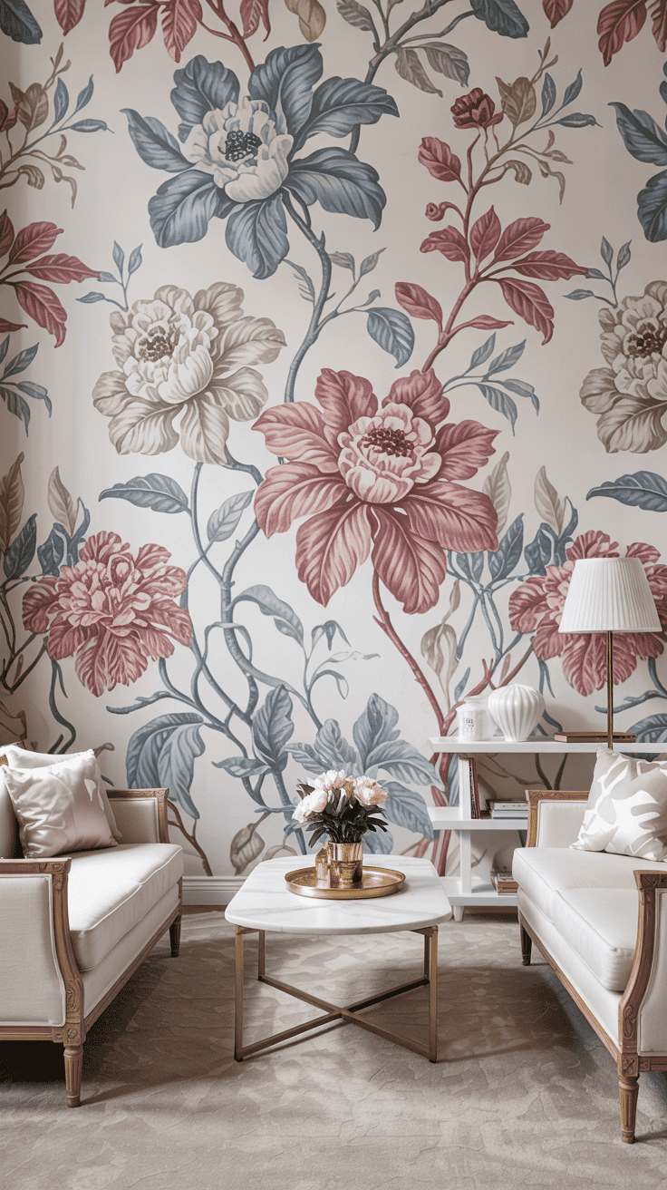 Elegant Classy Wallpaper Designs for Living Room That You'll Love ...