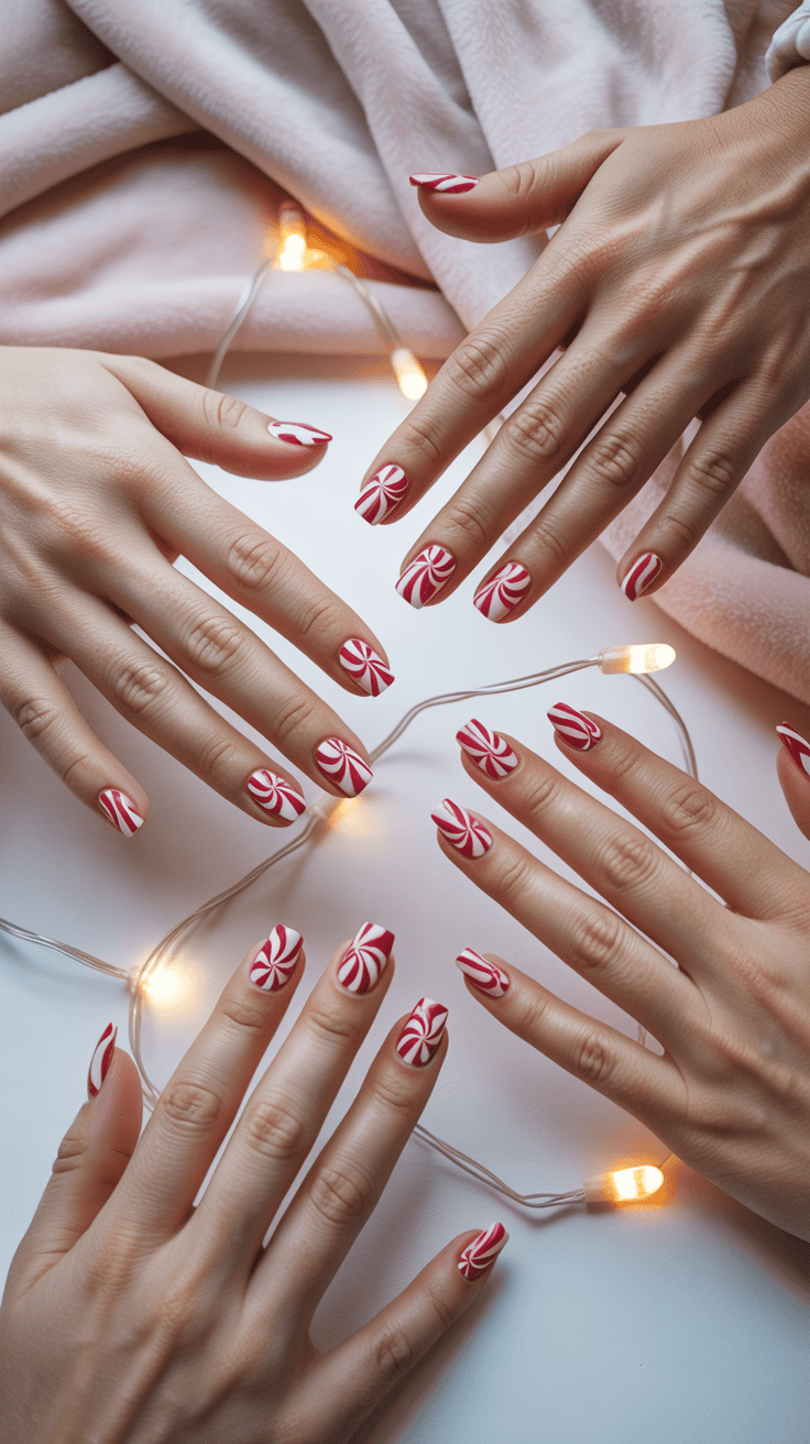 16 Candy Cane Nail Designs to Sweeten Your Mani - cozylivingroomideas.com