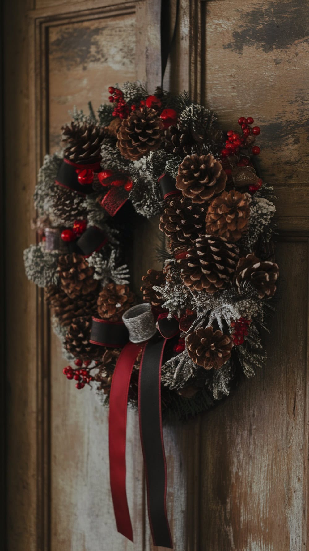 Dark Red Christmas Decorations Moody Enough for Winter Nights ...
