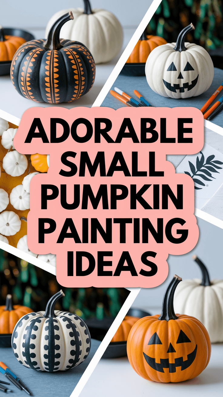 Must-See Small Pumpkin Painting Ideas to Try This Fall ...