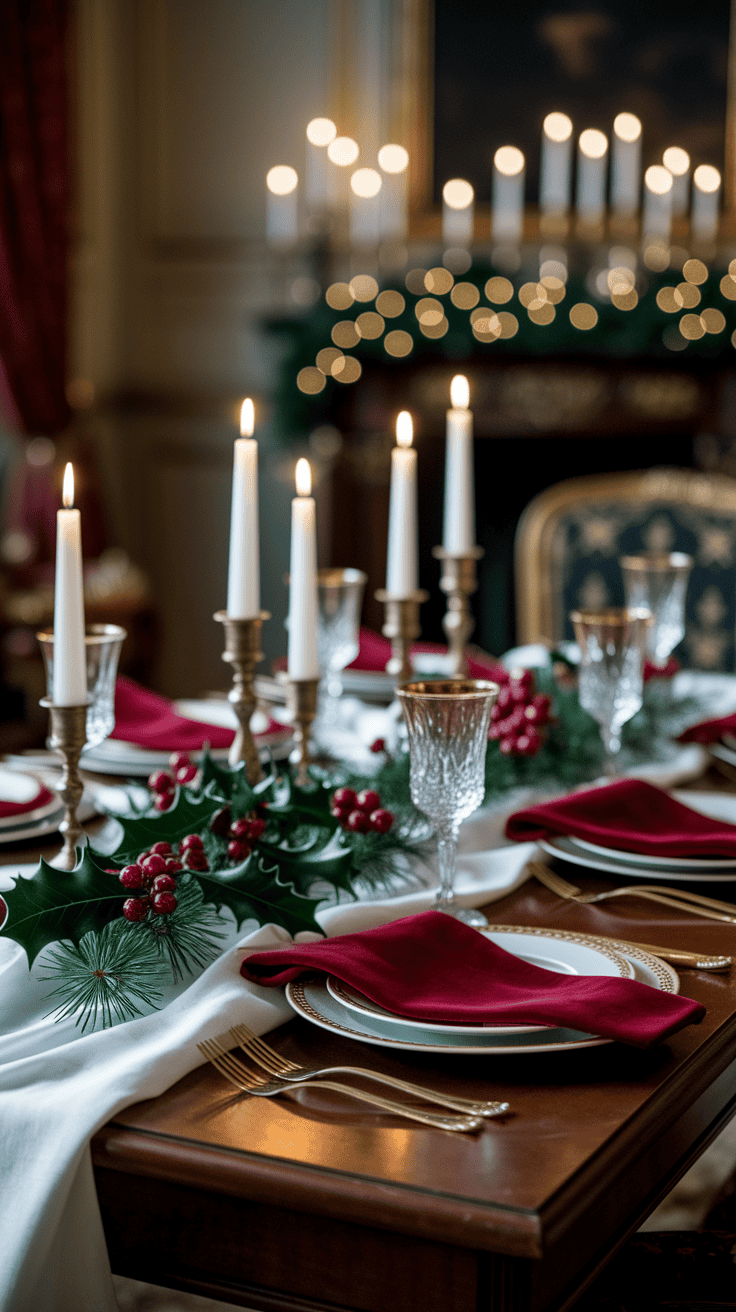 Red and White Christmas Table Setting That’s Fresh and Classic ...