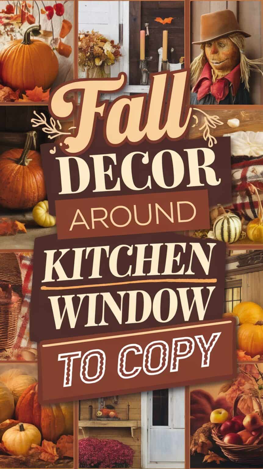 Fall Kitchen Window Decor That Adds Instant Charm - cozylivingroomideas.com