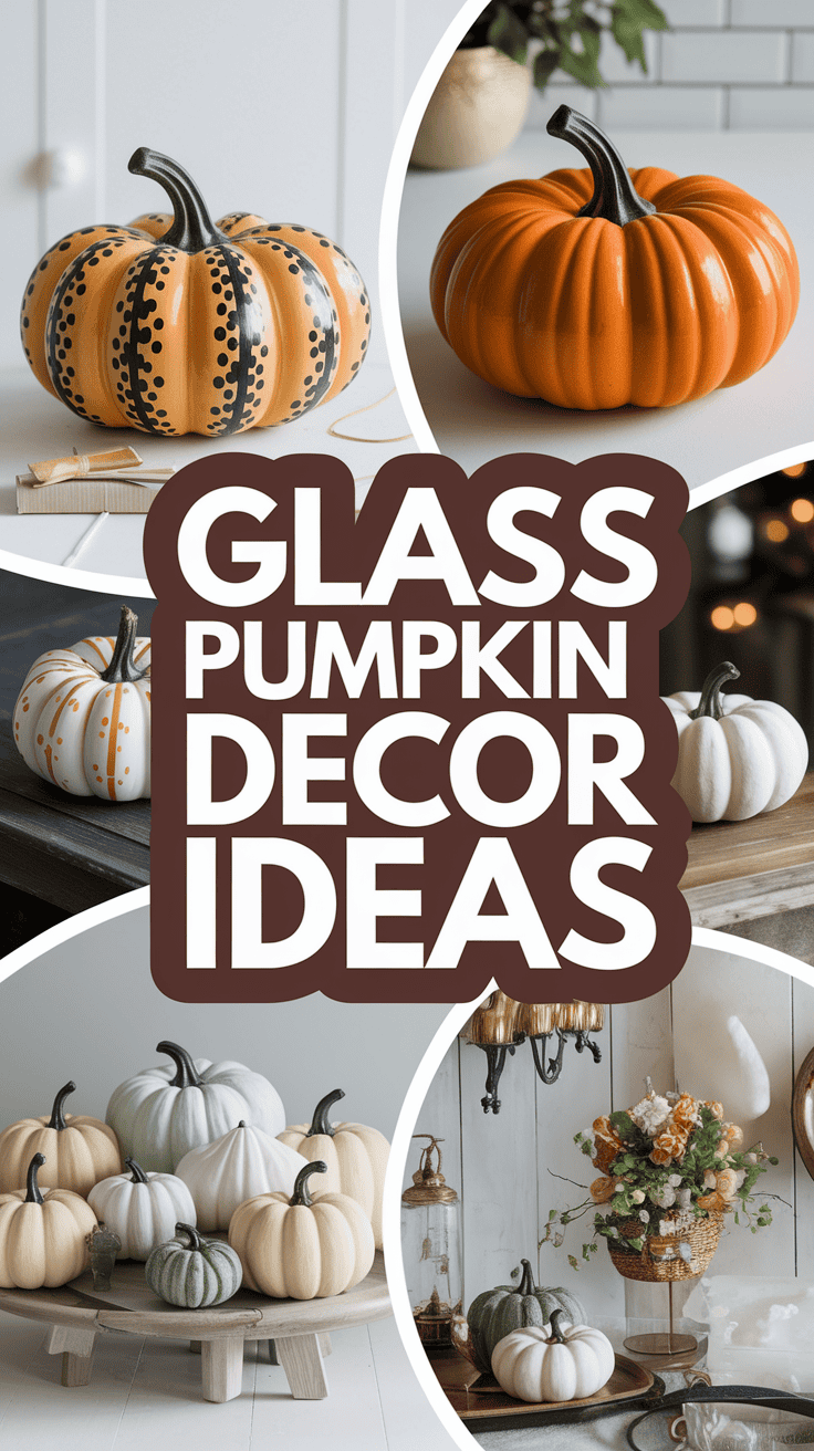 Decorating With Glass Pumpkins for an Elegant Fall Touch ...
