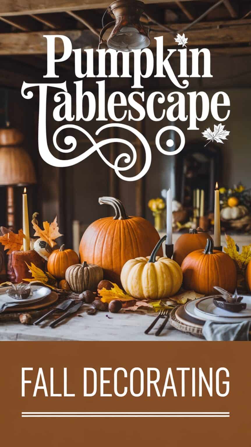 Pumpkin Tablescape Ideas for an Elegant Fall Table ...