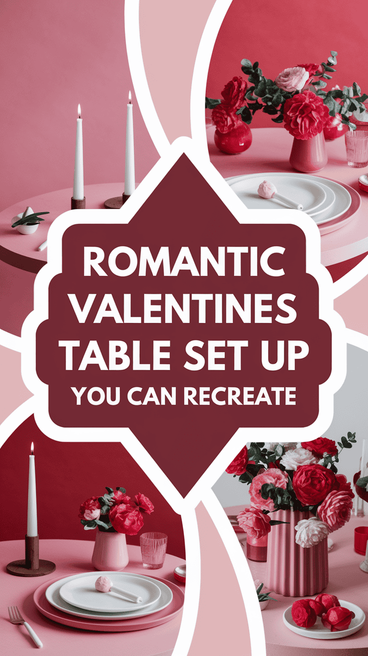 Valentine Table Set Up That's Romantic Without Being Overdone ...